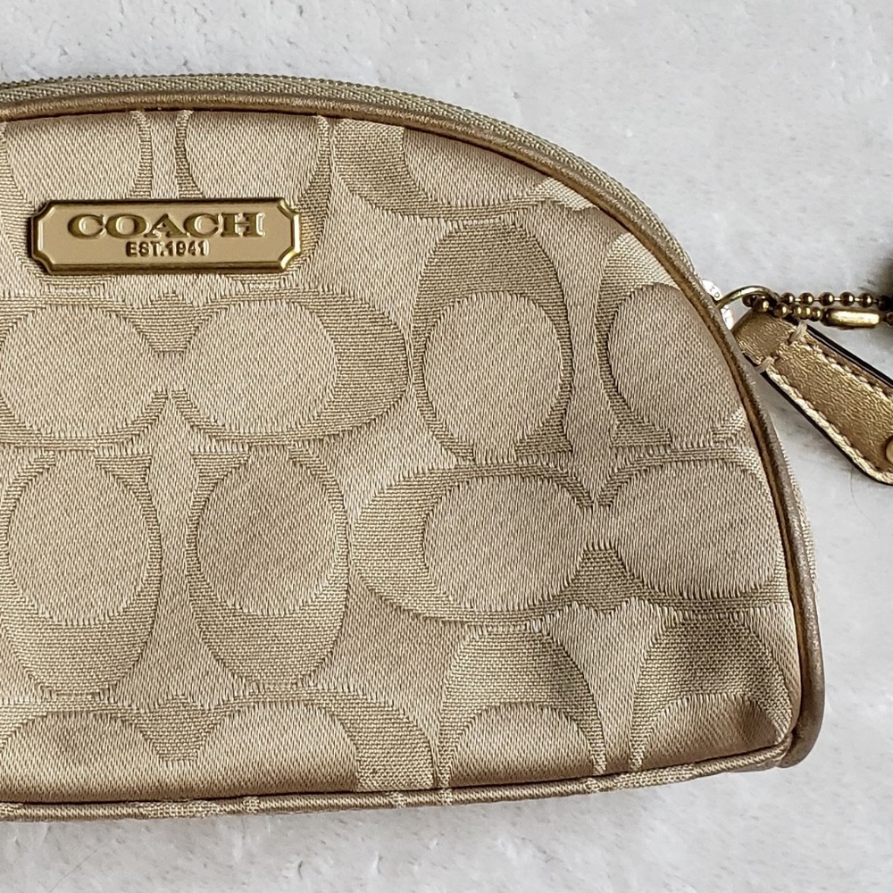 Coach Small Pouch, Gold/Lavender, Nwot - Gem